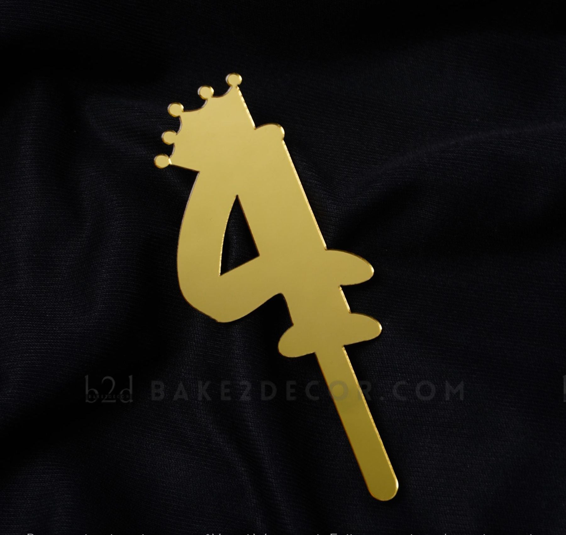Number 4 Topper – Bake2Decor